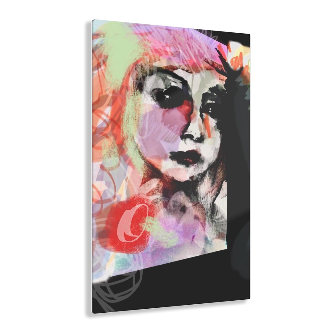 Acrylic Wall Art, Poetic Sadness Rendering Home Decor Print for Office ...