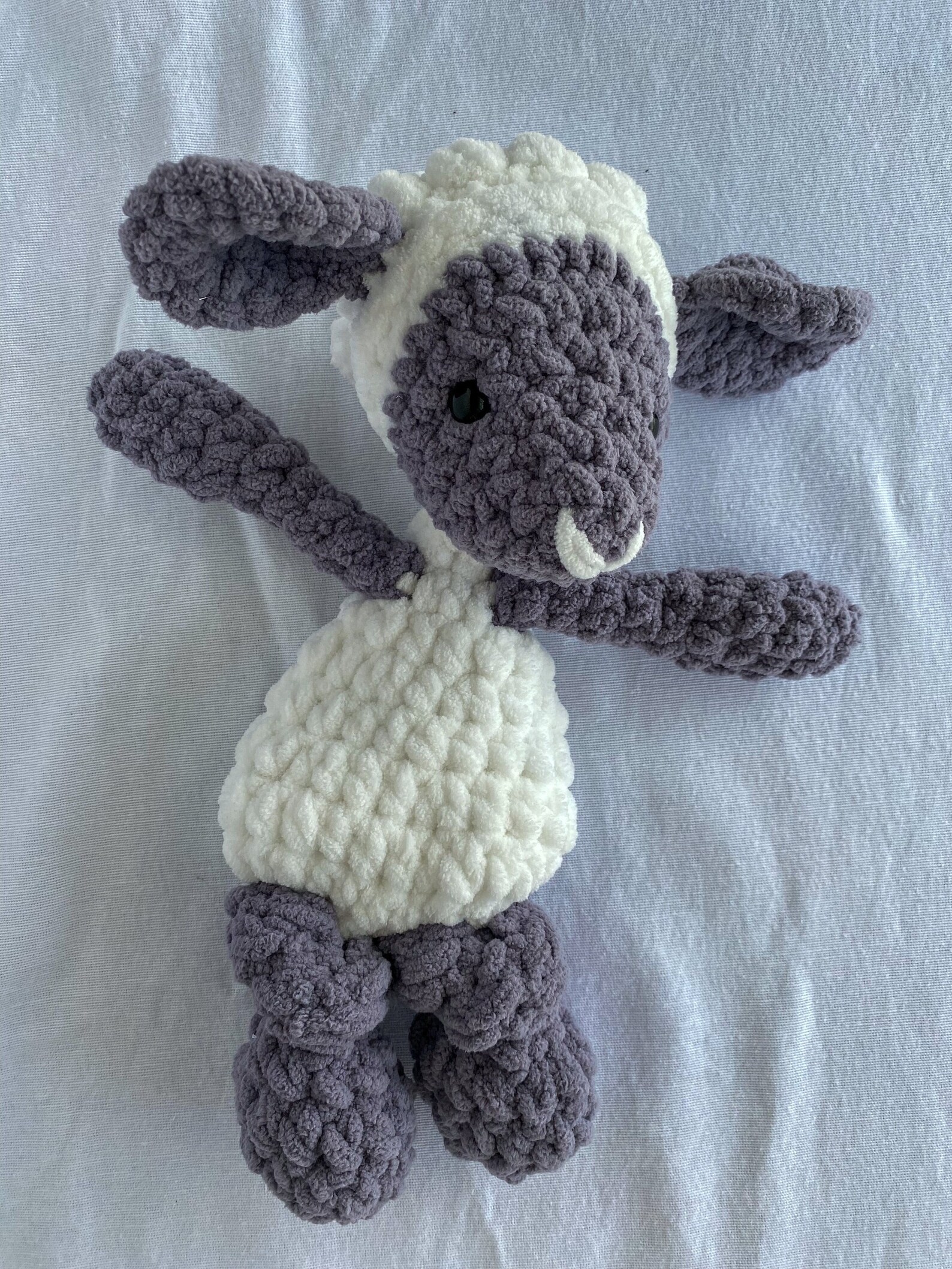Gray and White Lamb, Lamb Snuggler, Farm Nursery Decor, Farm Baby ...