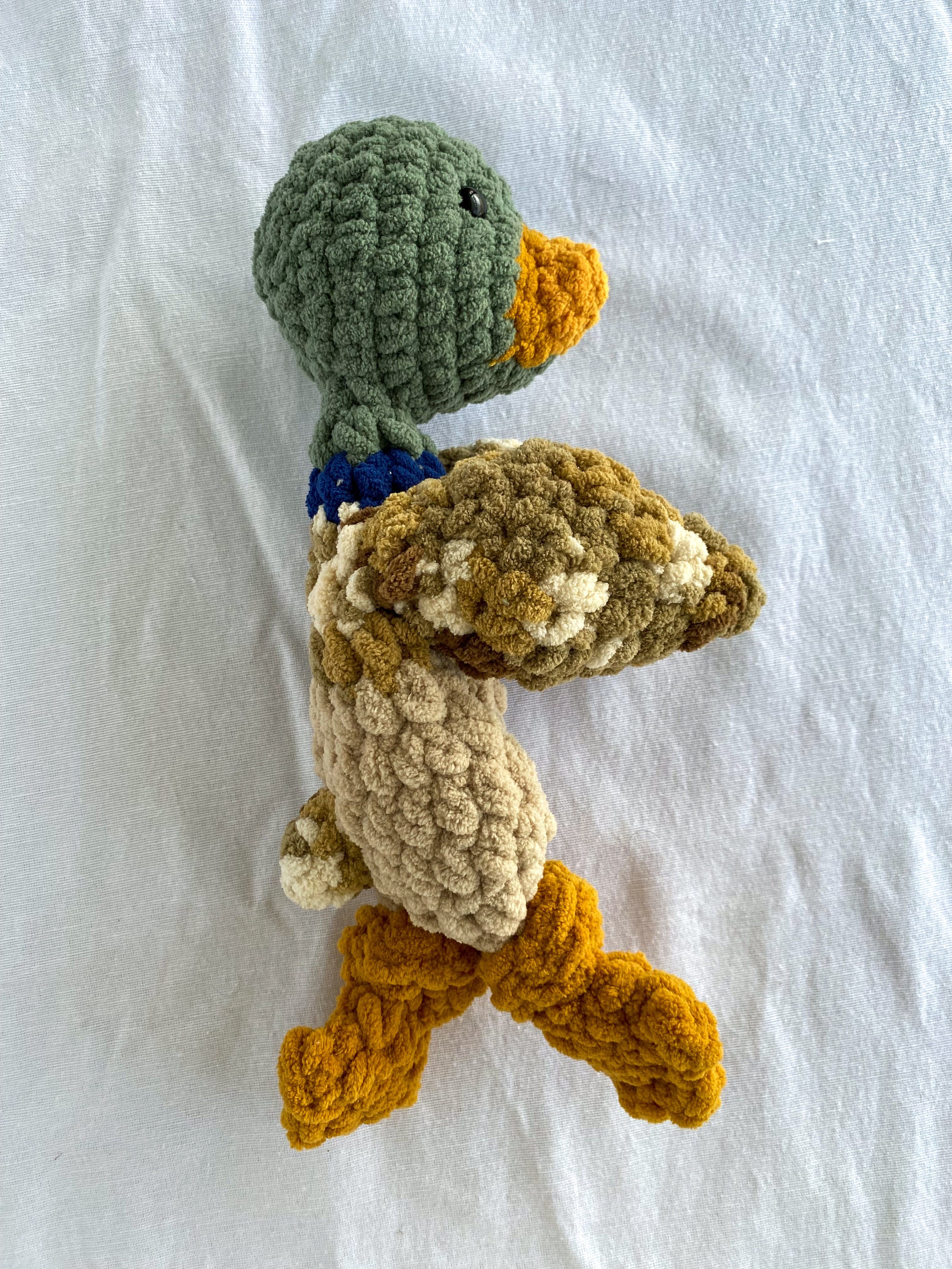 Easter Snuggler, Spring Lovey, Mallard Duck Blue Neck Band, Nursery ...