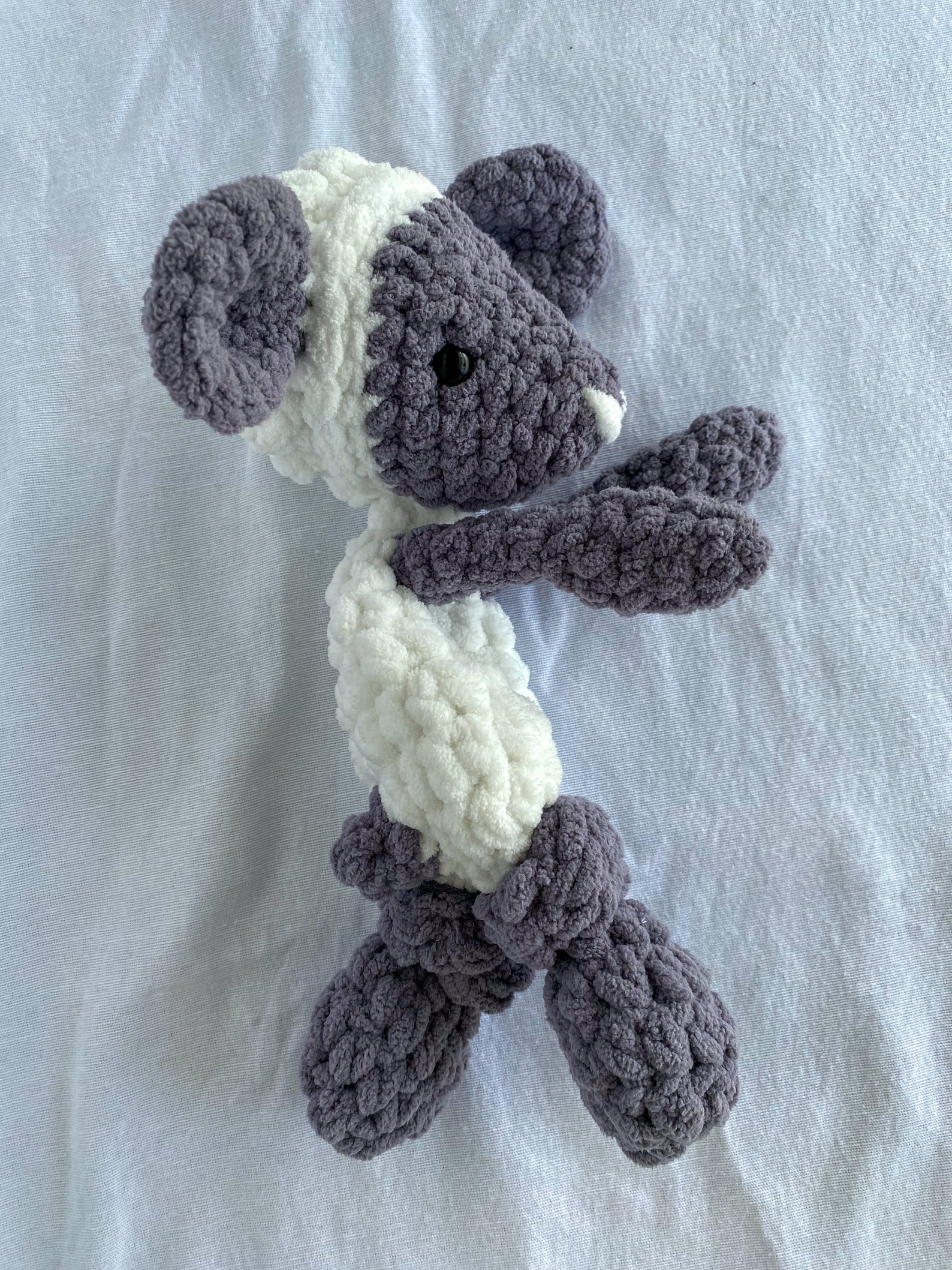 Gray and White Lamb, Lamb Snuggler, Farm Nursery Decor, Farm Baby ...