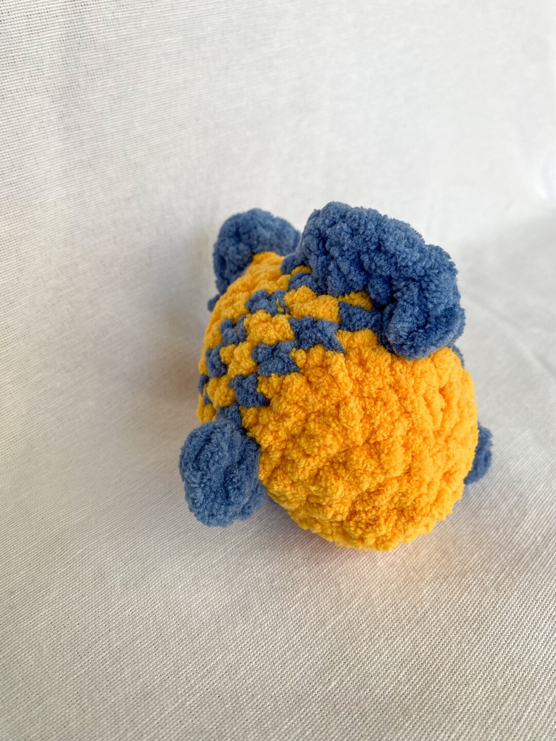 Blue and Yellow Fish, Fish Plushie, Ocean Toys, Pretend Play Toys - Etsy