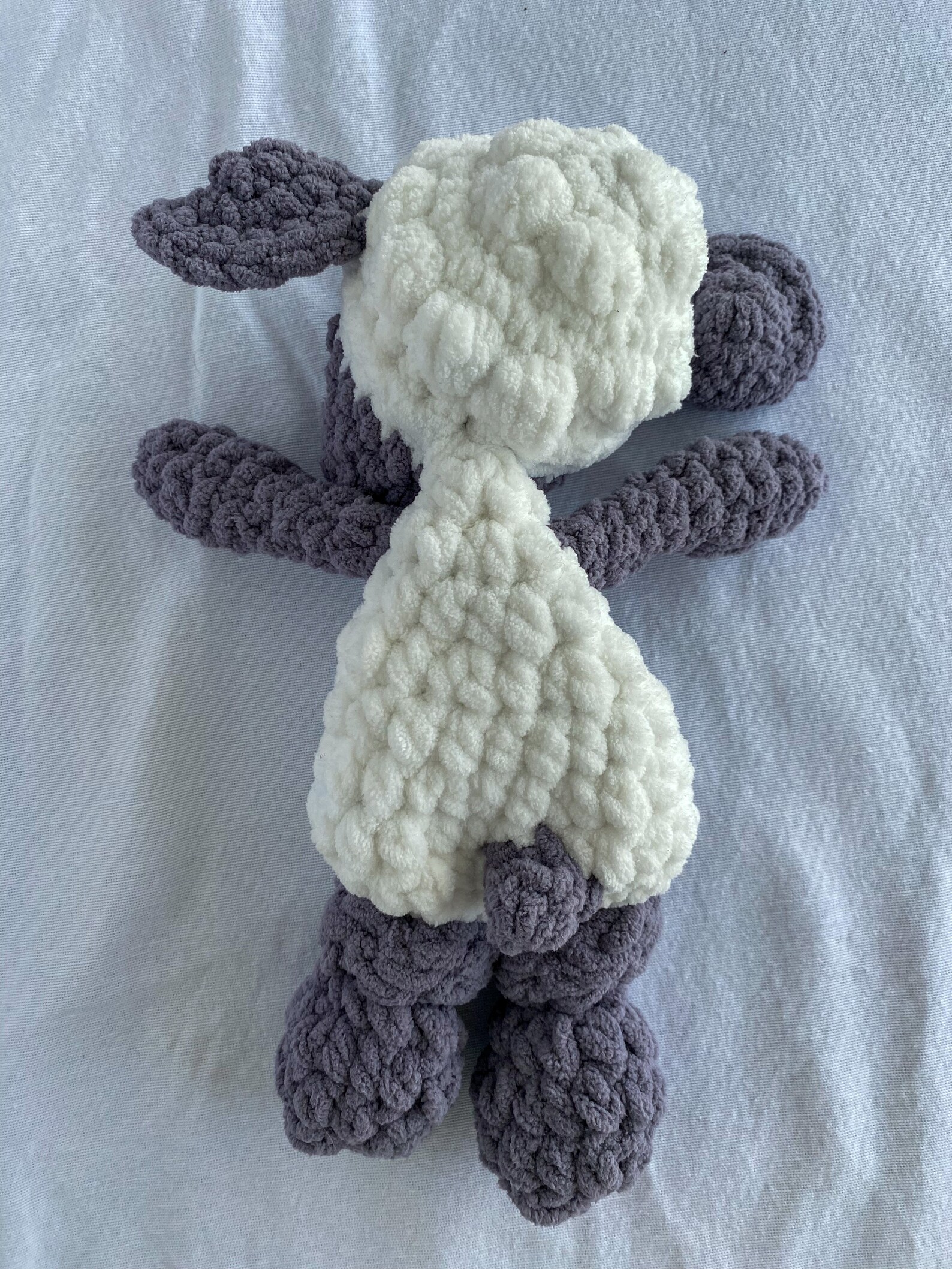 Gray and White Lamb, Lamb Snuggler, Farm Nursery Decor, Farm Baby ...