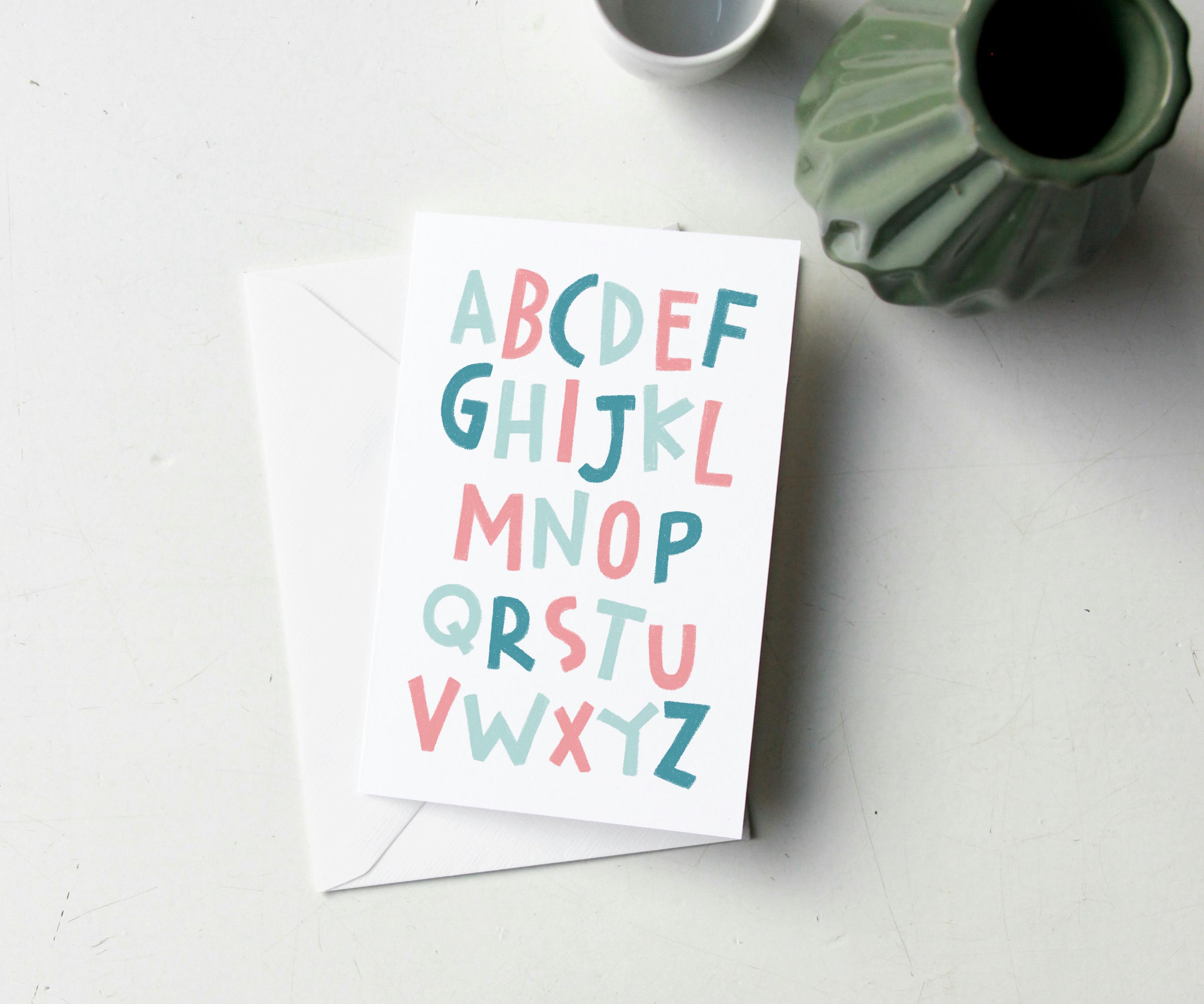 Pastel Alphabet Poster, Nursery Alphabet, Digital Download - Etsy