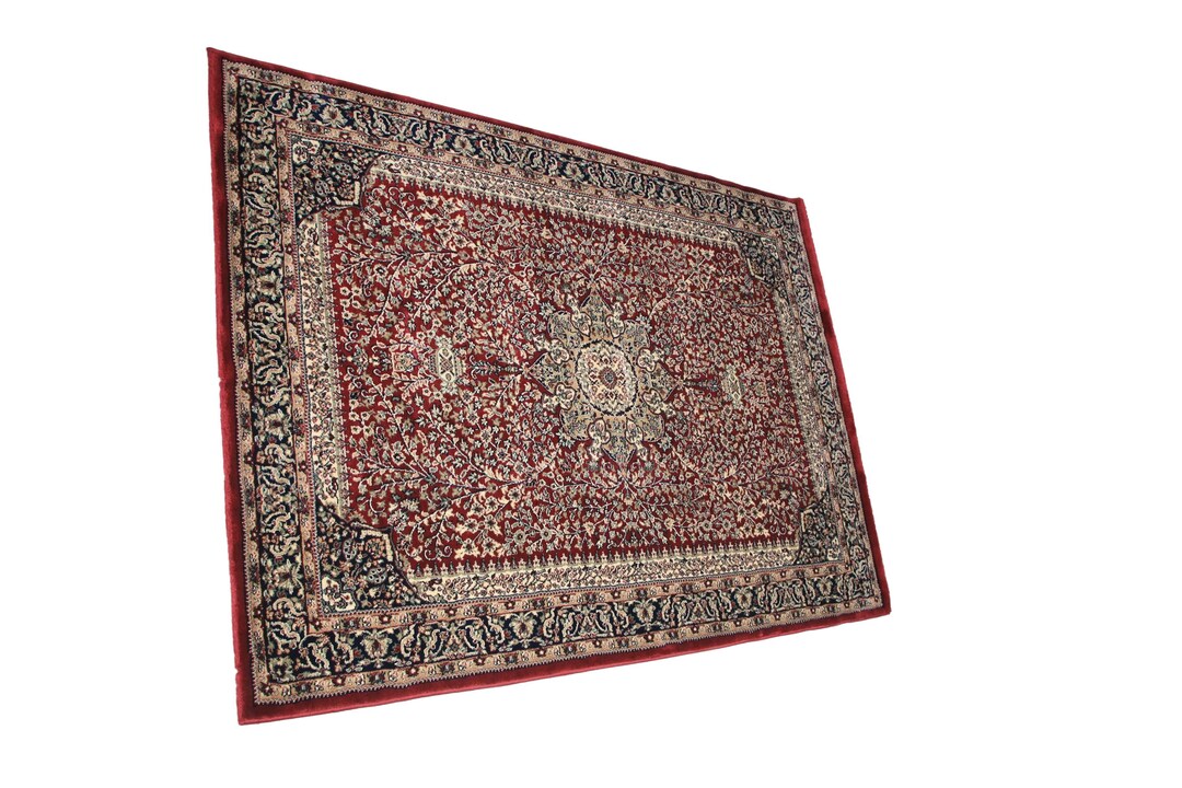 Kashmiri Rug , Traditional Indian Design Rug, Kashmiri Floral & Paisley ...