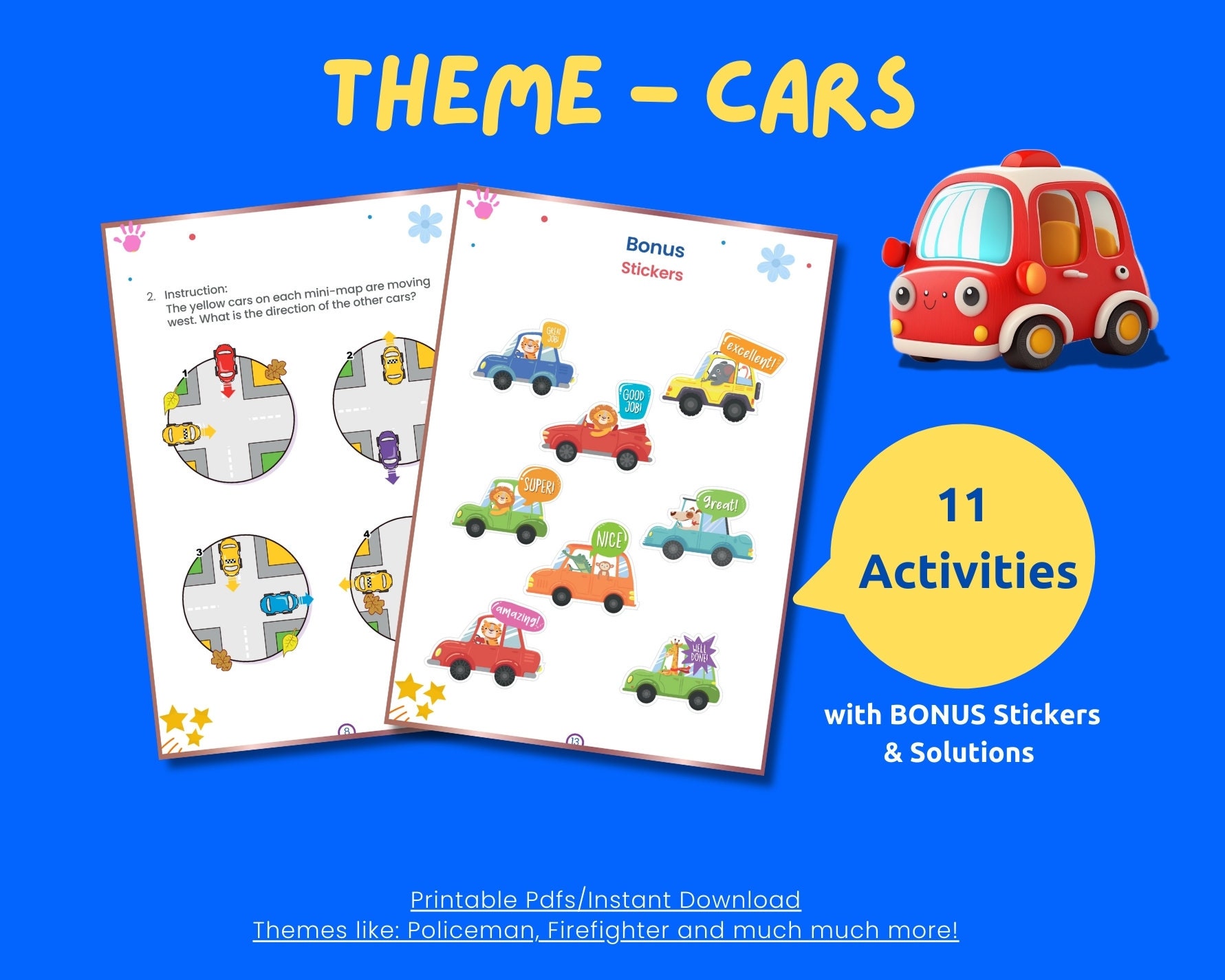 125 Theme-based Printable Worksheets for Kids Fun Learning Activities ...