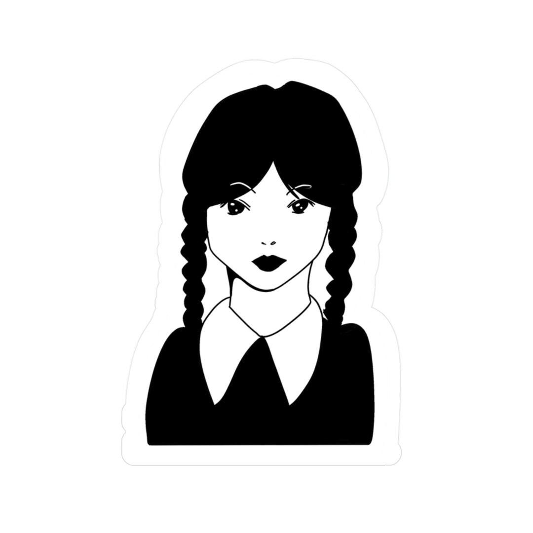 Wednesday Addams Sticker Vinyl Decal Waterproof - Etsy
