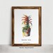 Burros Tail PRINTABLE Minimalist Botanical Watercolor Painting Digital ...