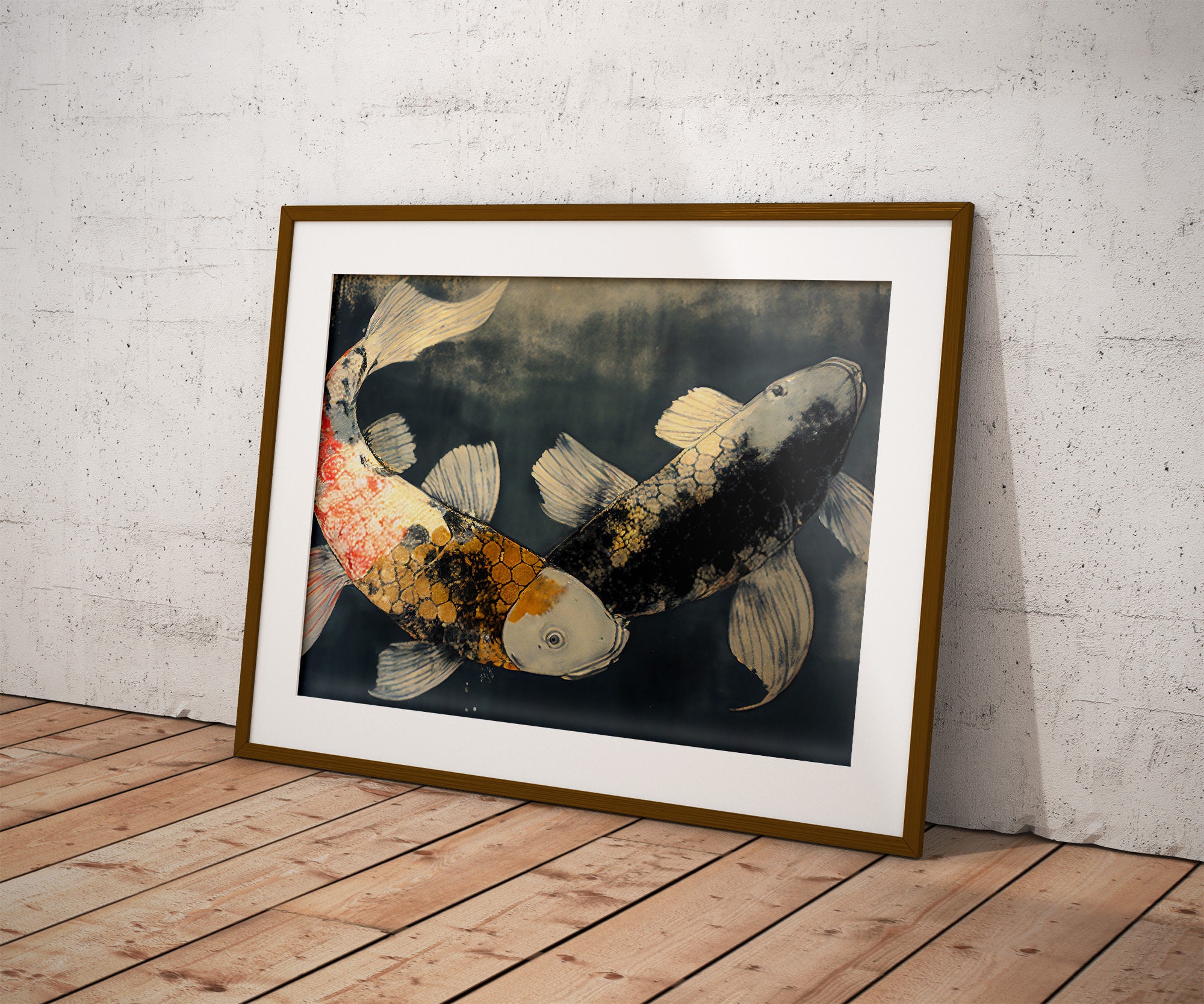 Japanese Koi Carp Painting Koi Print Carp Art Printable Artwork Digital ...