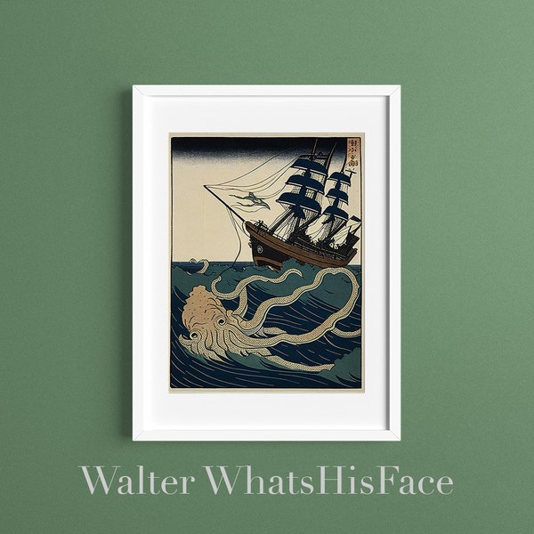 Giant Squid Attack - Etsy