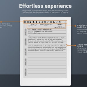 Supernote Meeting Notes Template, Notebook, Supernote Templates, A5X ...