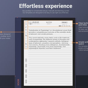 Boox Notebook | Boox Templates - Etsy