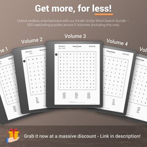 Kindle Scribe Word Search Puzzle Games - Vol 3 - Etsy