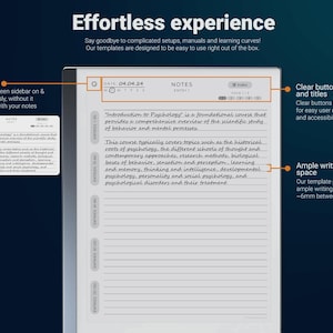 Digital Notebook for Remarkable 2 | Undated, Hyperlinked PDF Template ...