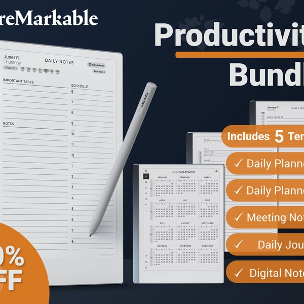 Remarkable 2 Templates - Etsy