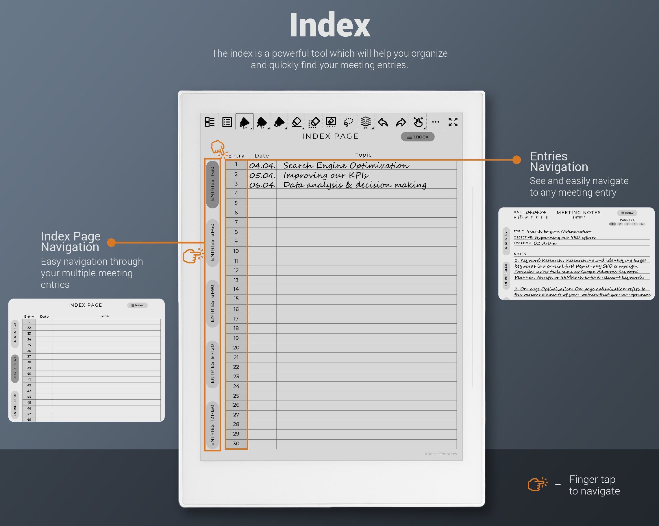 Supernote Meeting Notes Template, Notebook, Supernote Templates, A5X ...