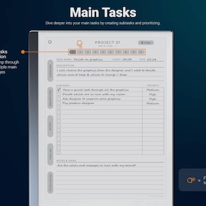 Project Planner for Remarkable 2 and Remarkable Paper Pure Tablet ...