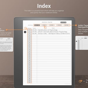 Kindle Scribe Digital Notebook: Hyperlinked Template (PDF) - Etsy