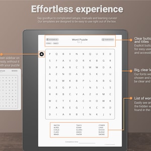 Kindle Scribe Word Search Puzzle Games Bundle - Etsy