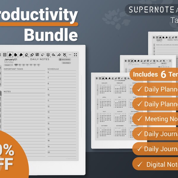 Supernote A5x Planner - Etsy