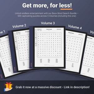 Boox Word Search Puzzle Games - Vol 3 - Note Air, Tab Ultra - Etsy