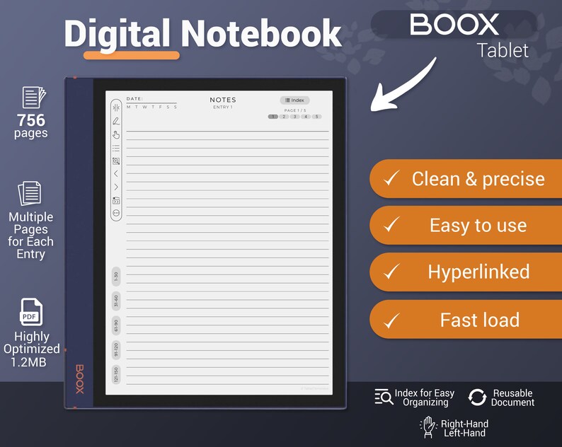 Boox Notebook Boox Templates - Etsy