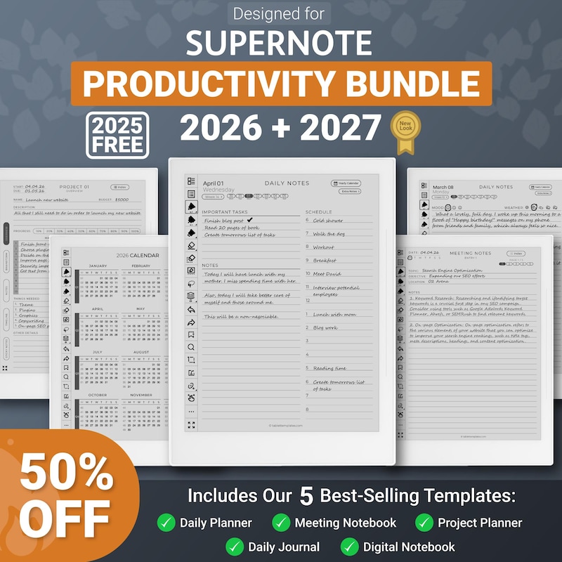 Planner Bundles A5 - Etsy