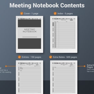 Supernote Meeting Notes Template, Notebook, Supernote Templates, A5X ...