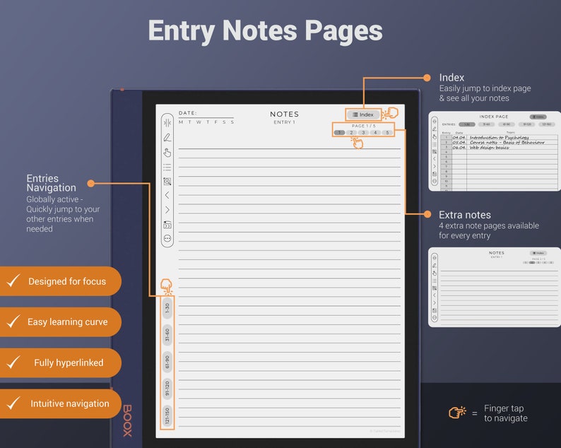 Boox Notebook | Boox Templates - Etsy