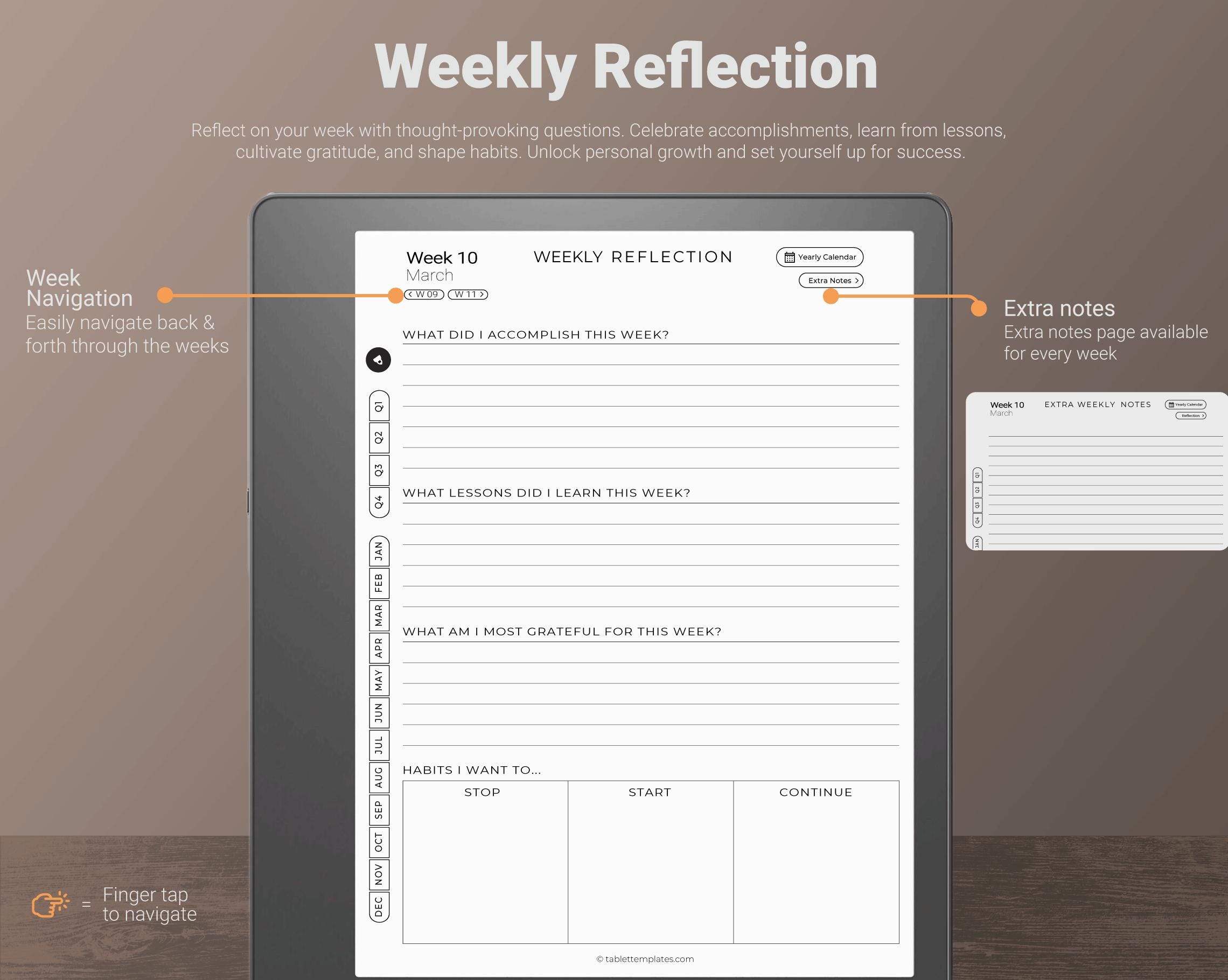 Kindle Scribe Daily Journal 2026-2027: Hyperlinked Productivity ...