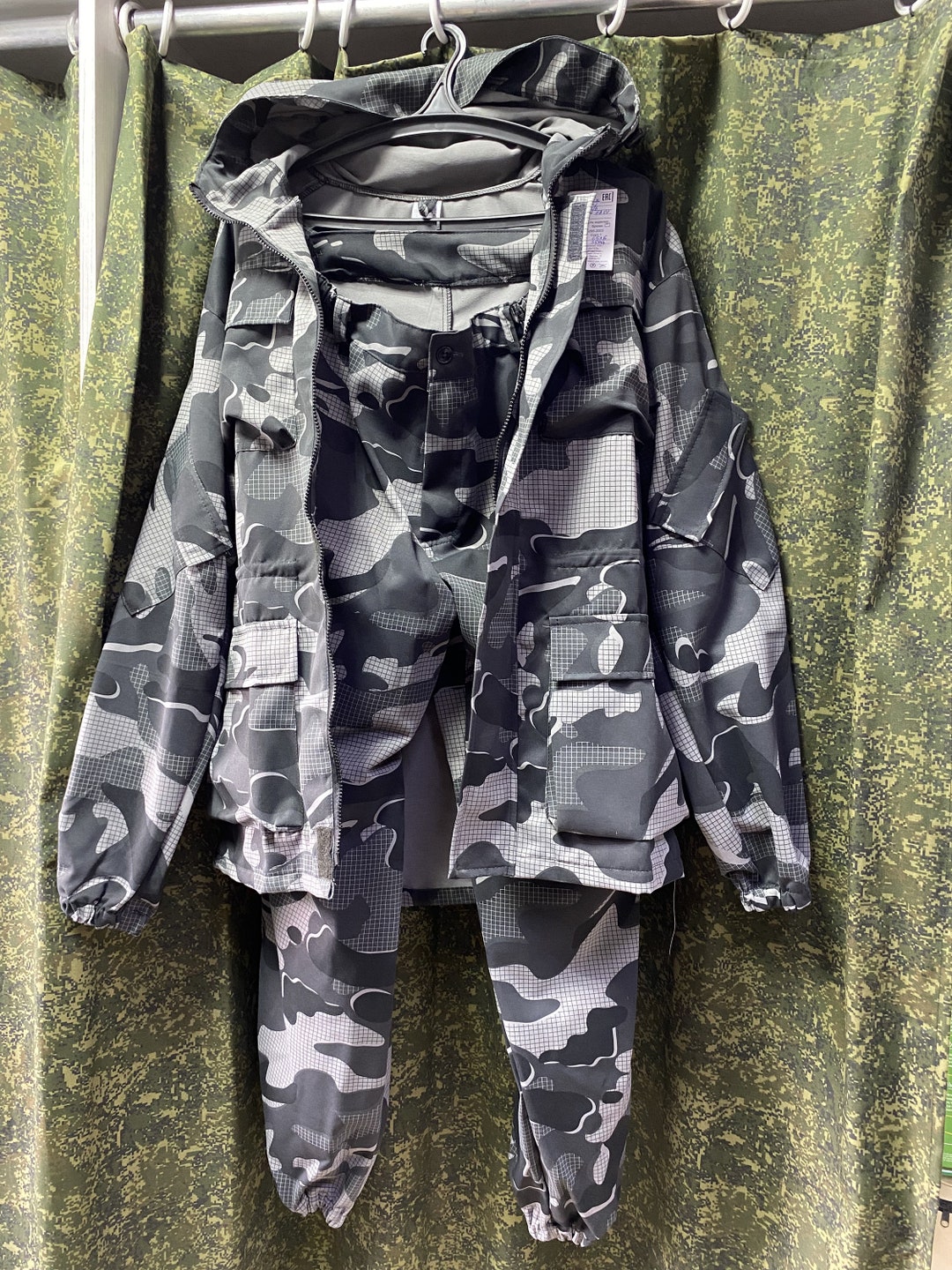 Camo Suit Gray Flora. Russian Sniper Recon VDV Coverall. Military ...