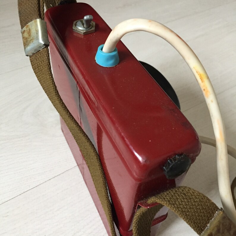 Vintage Soviet Firefighter Flashlight. Russian Military Battery Torch ...