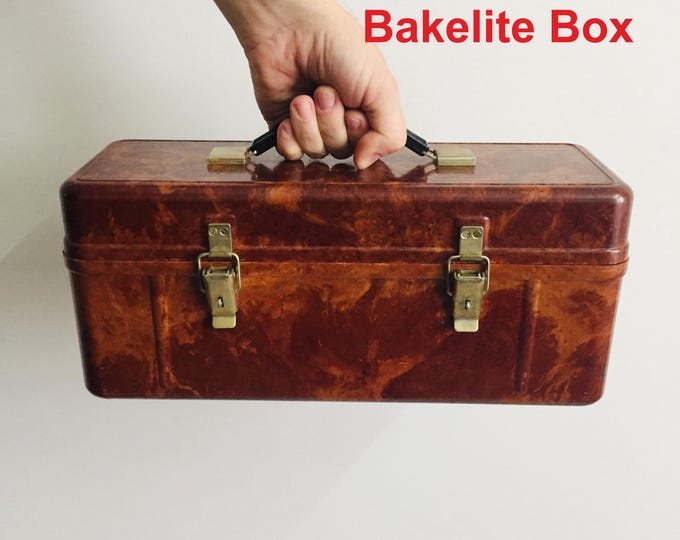 Large Soviet Bakelite Box. Big Original Storage Box. Russian Ammo Box ...