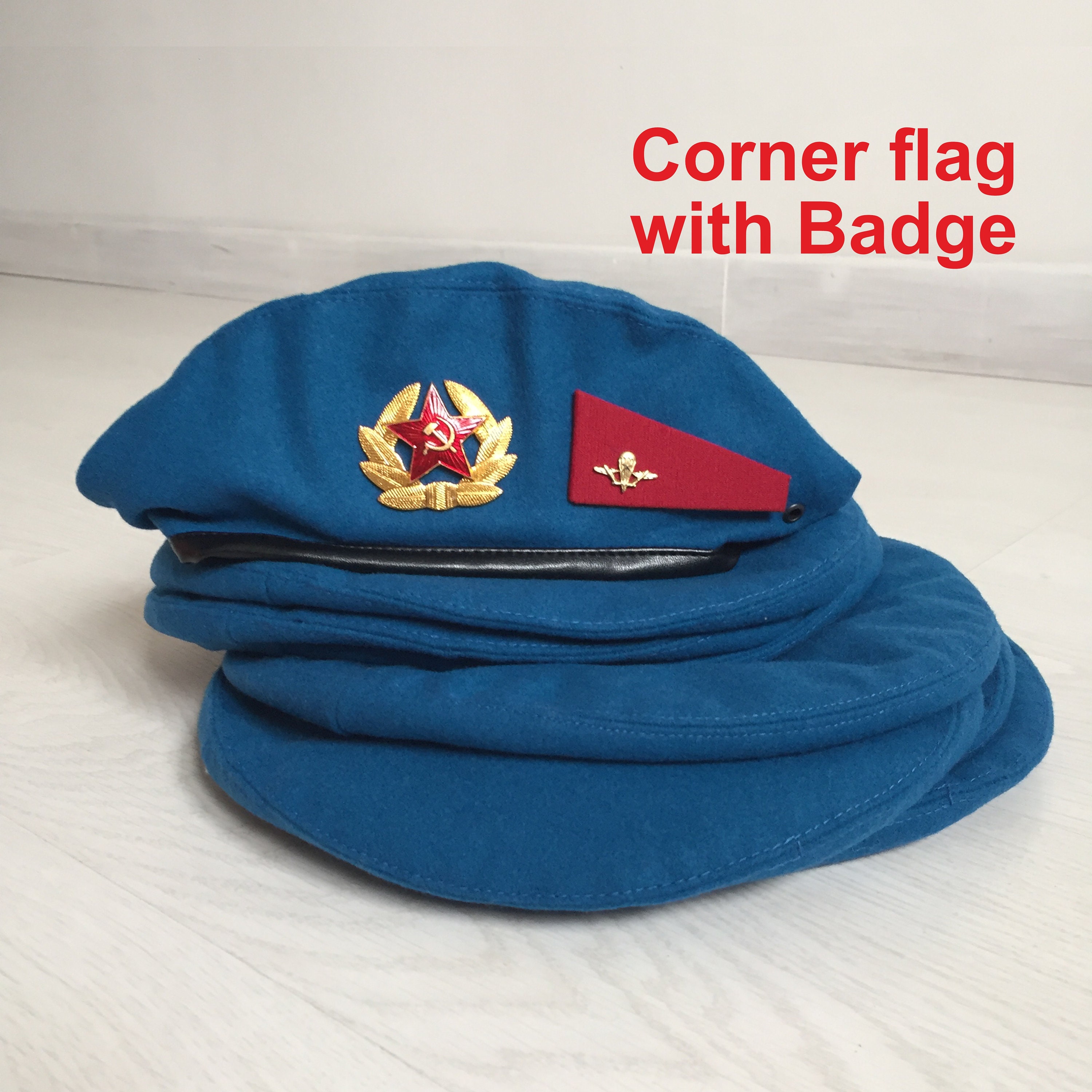 Soviet Corner Red Flag With Badge on Beret of Airborne Forces. - Etsy