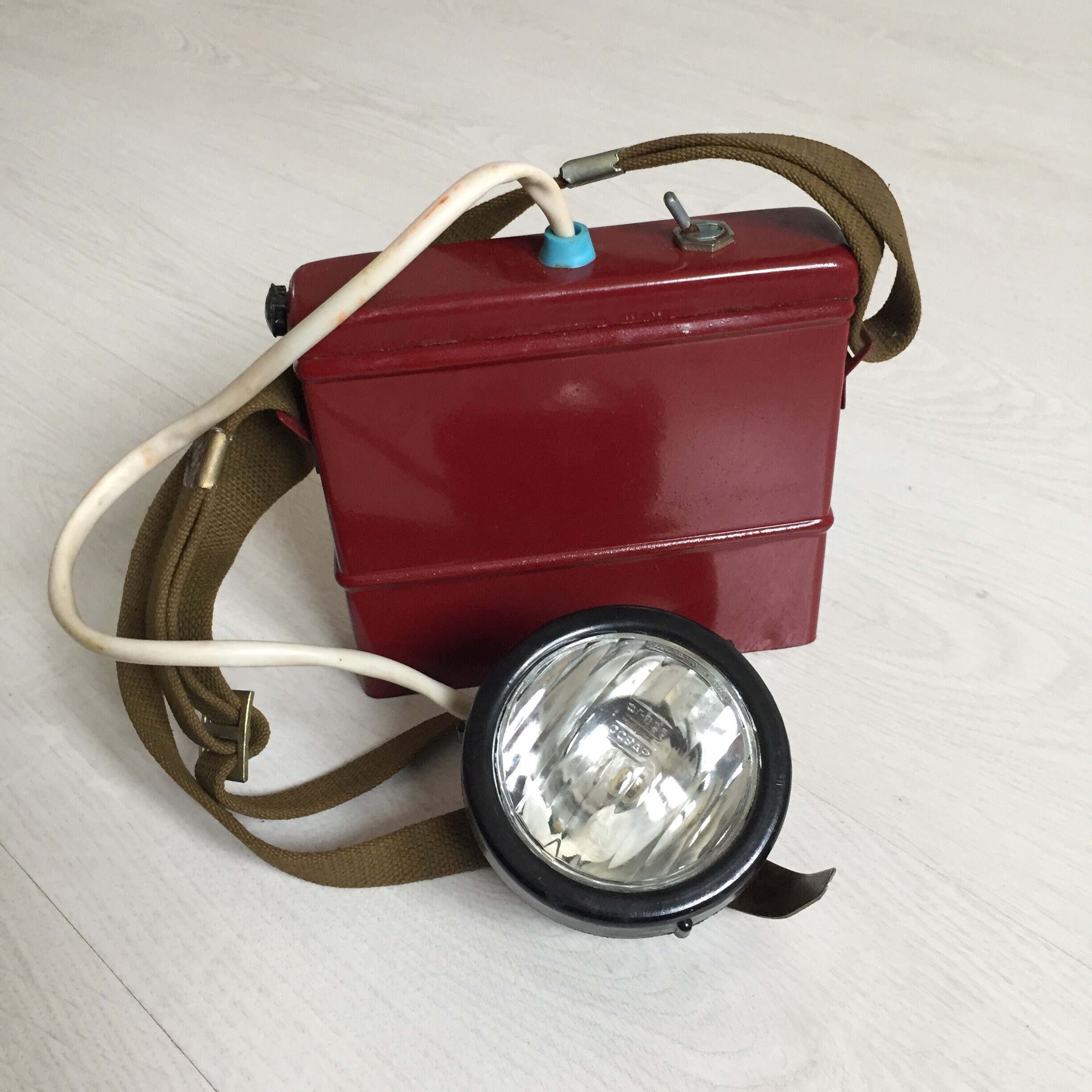 Vintage Soviet Firefighter Flashlight. Russian Military Battery Torch ...