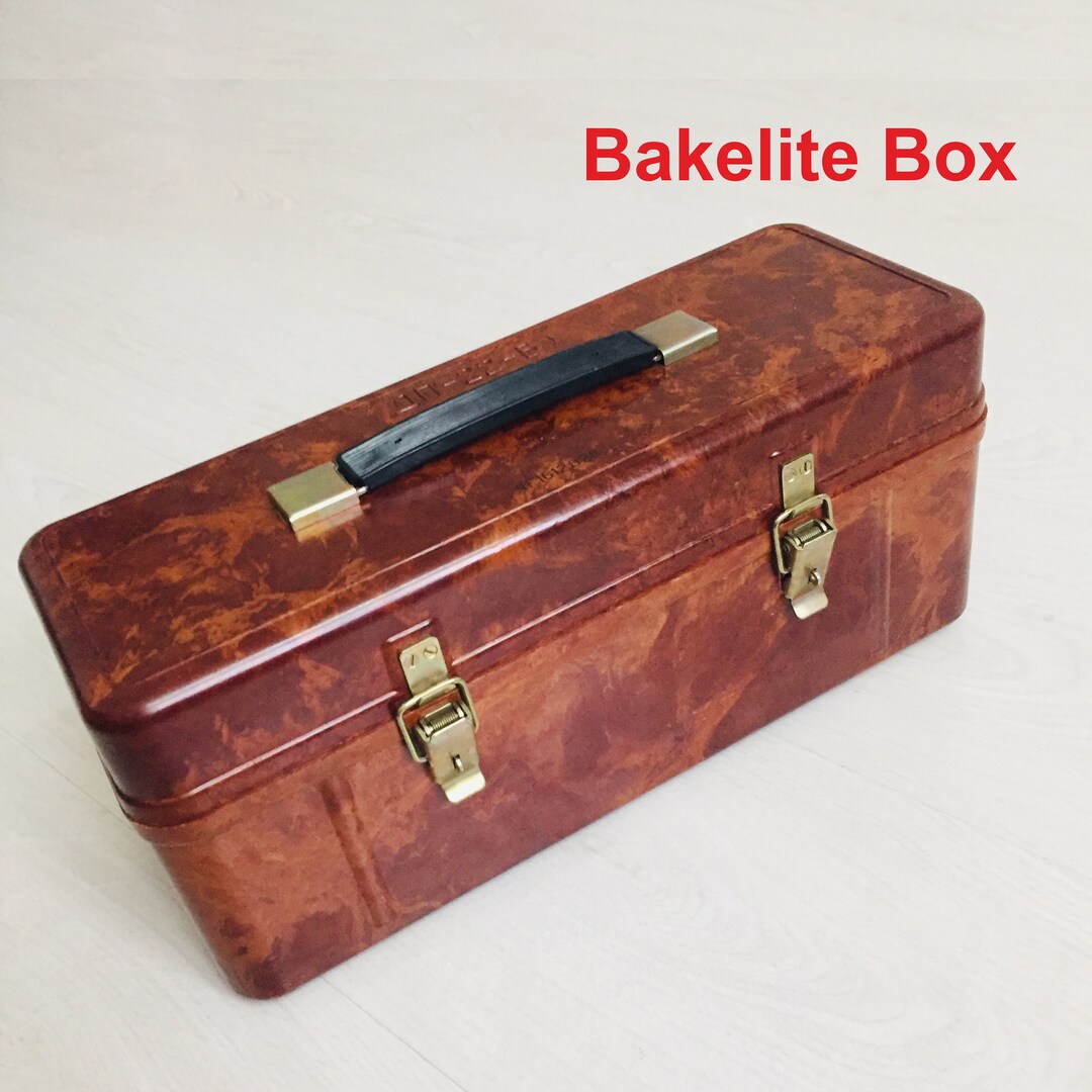 Large Soviet Bakelite Box. Big Original Storage Box. Russian Ammo Box ...