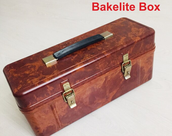 Large Soviet Bakelite Box. Big Original Storage Box. Russian Ammo Box ...