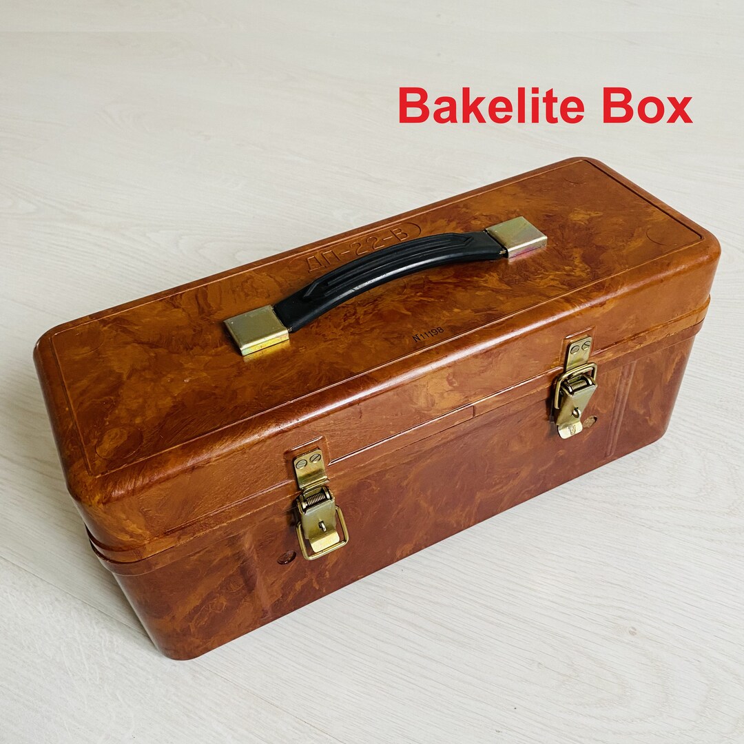 Large Soviet Bakelite Box. Big Original Storage Box. Russian Ammo Box ...