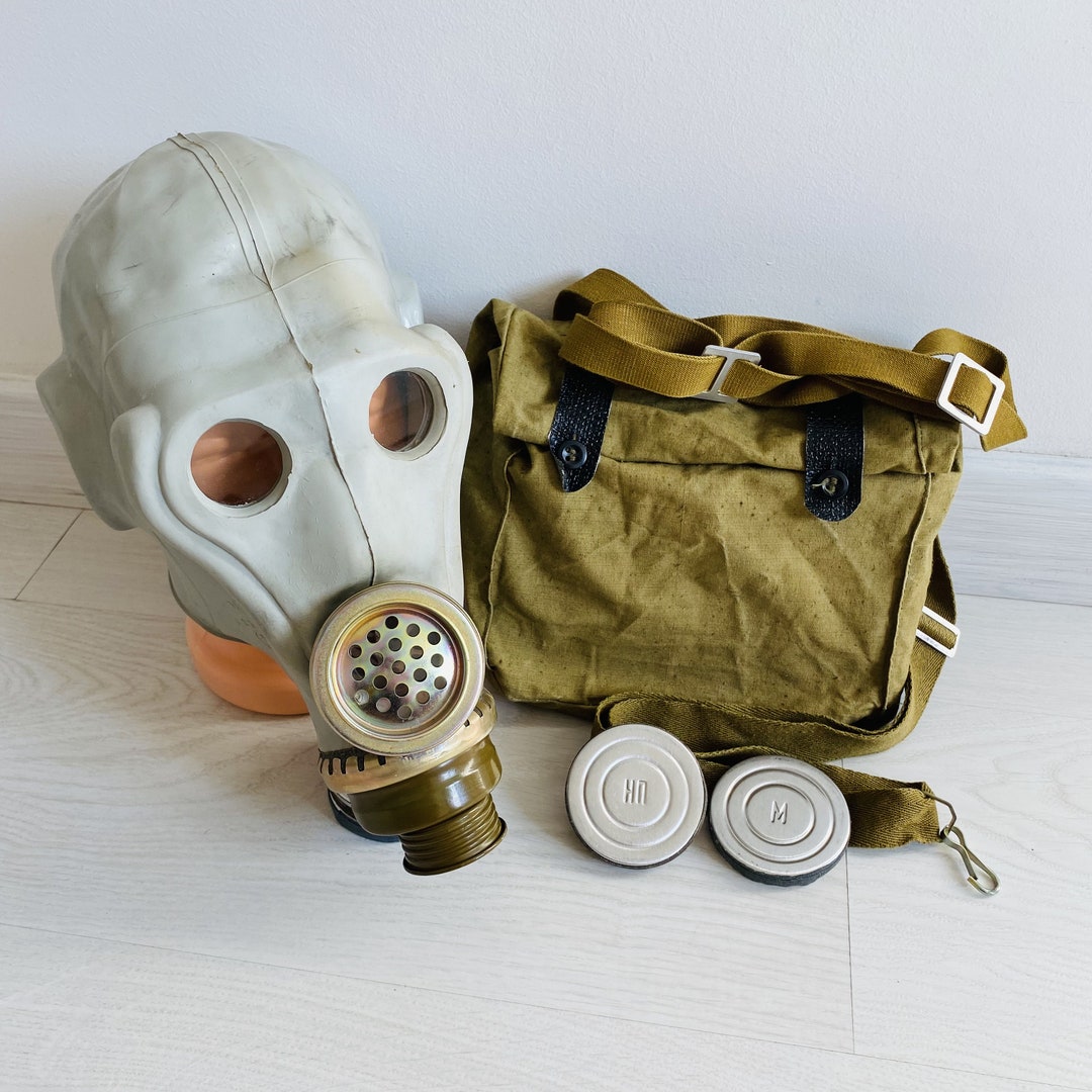 Original Russian Military Gas Mask Shms With Bag. Full Set. Soviet Army ...