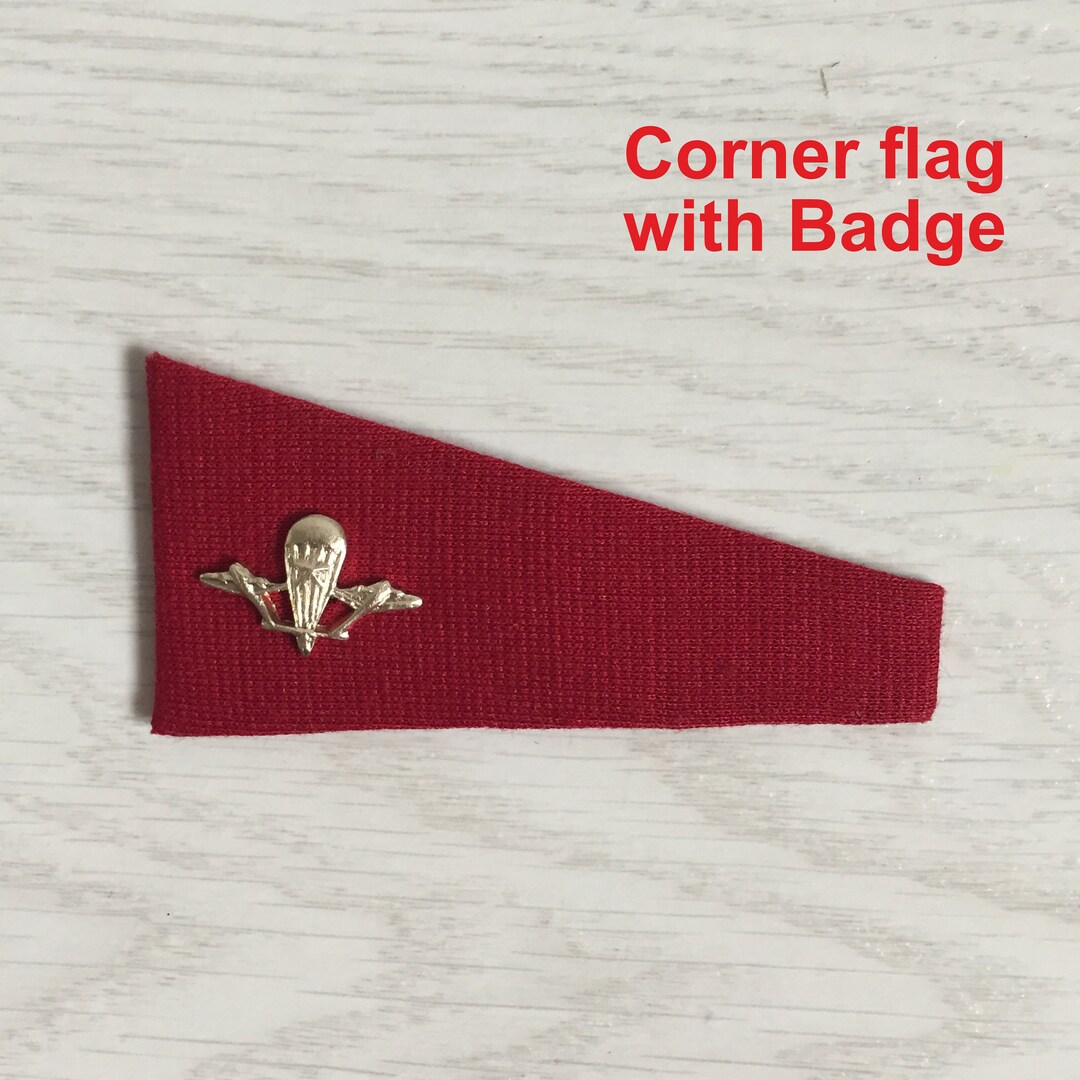 Soviet Corner Red Flag With Badge on Beret of Airborne Forces. - Etsy