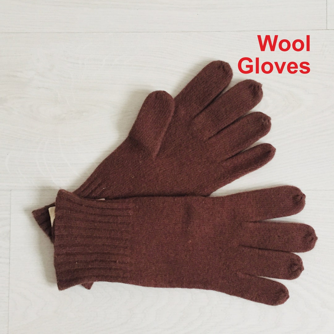 Soviet Winter Wool Gloves. Military Warm Mittens. Uniform Russian ...