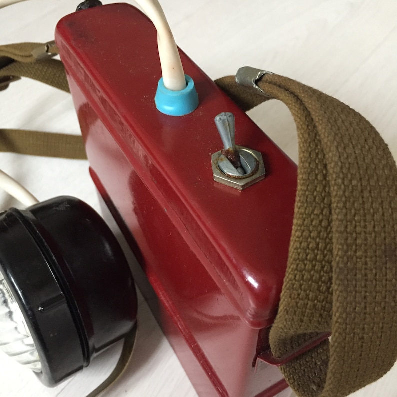 Vintage Soviet Firefighter Flashlight. Russian Military Battery Torch ...