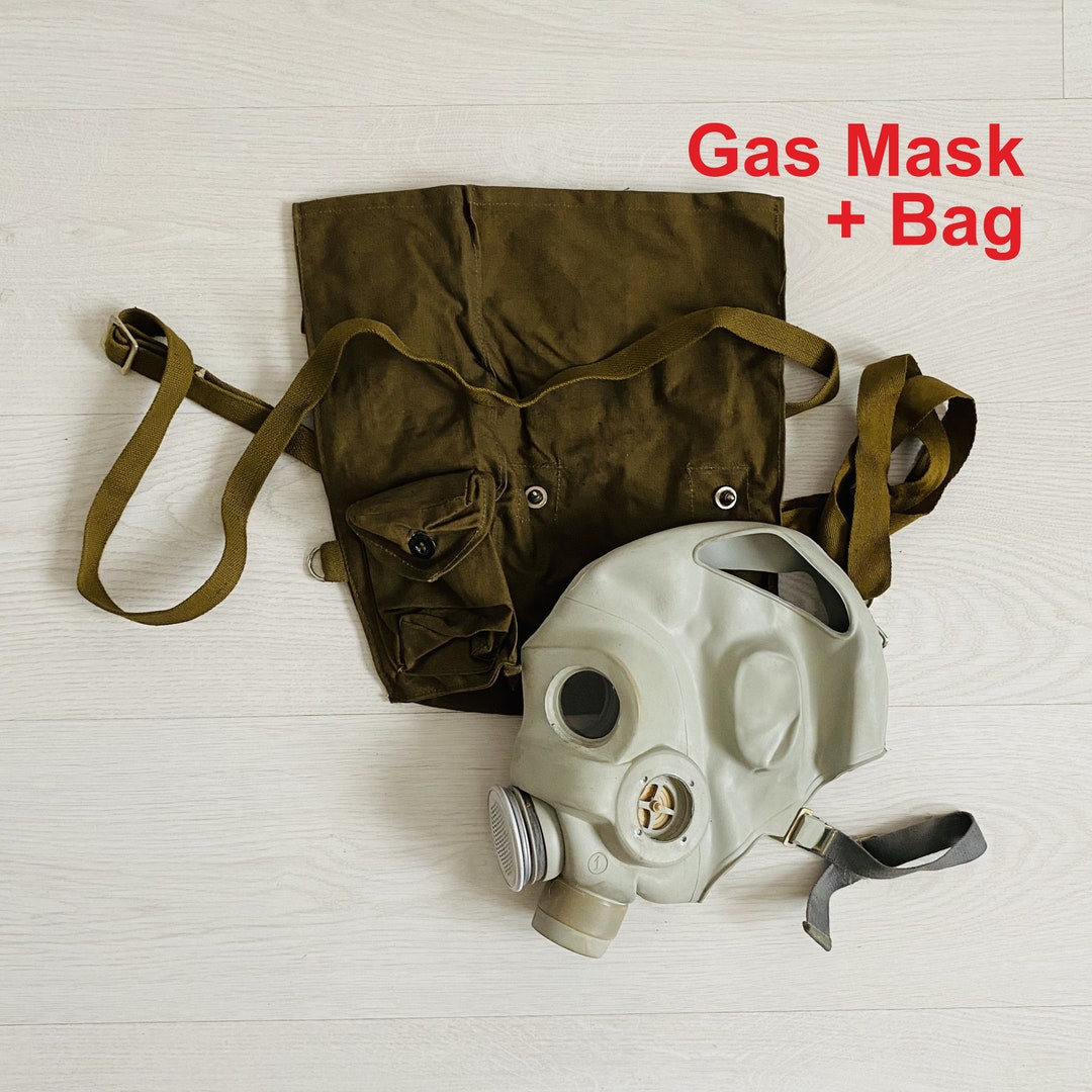 Soviet Gas Mask PMG & Original Bag. USSR Respirator Máscara Size 1, 2 ...