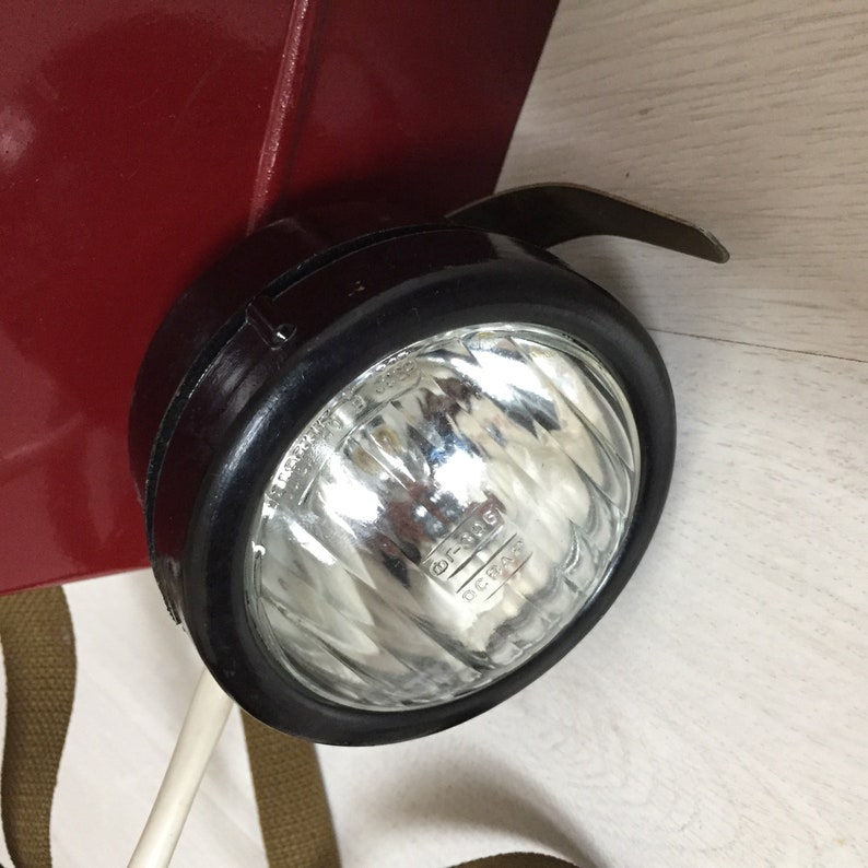 Vintage Soviet Firefighter Flashlight. Russian Military Battery Torch ...