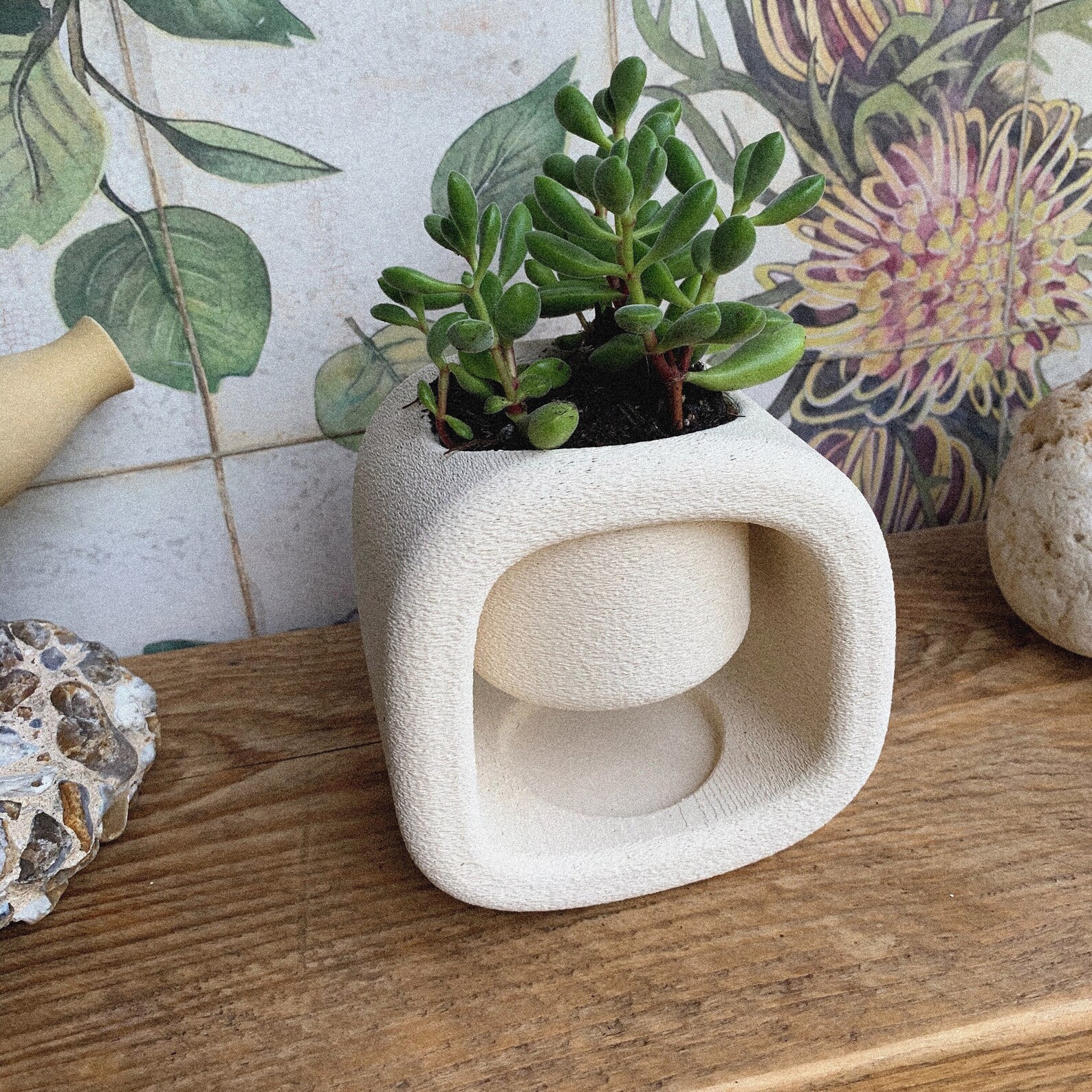 Kyu Sandstone Planter: Minimalist 3D Printed Eco Pot - Etsy