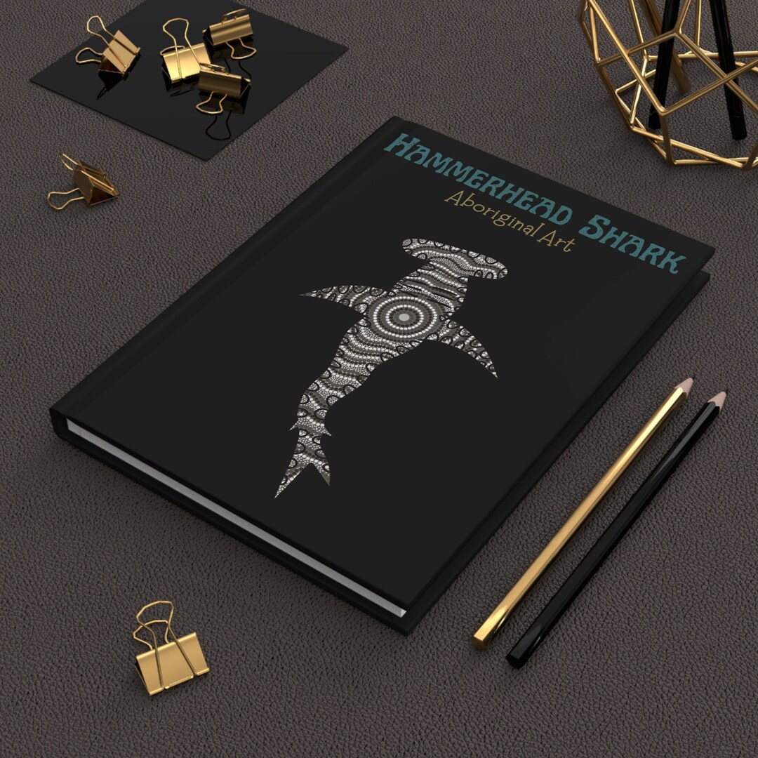 Hammerhead Shark Journal Aboriginal Art Design Thank You Gift - Etsy