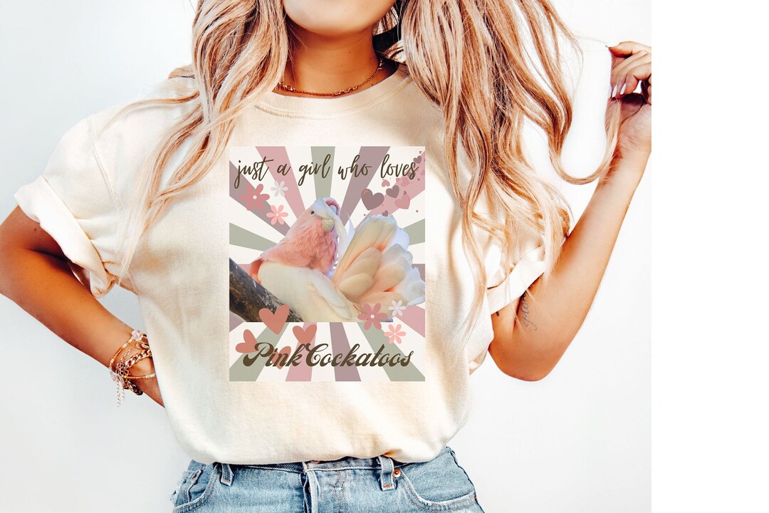Retro Major Mitchell T-shirt, Pink Cockatoo T-shirt, Retro Australian ...