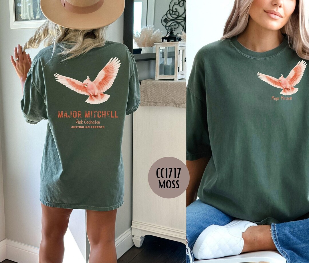 Major Mitchell Tshirt, Pink Cockatoo T-shirt, Major Mitchell Gifts ...
