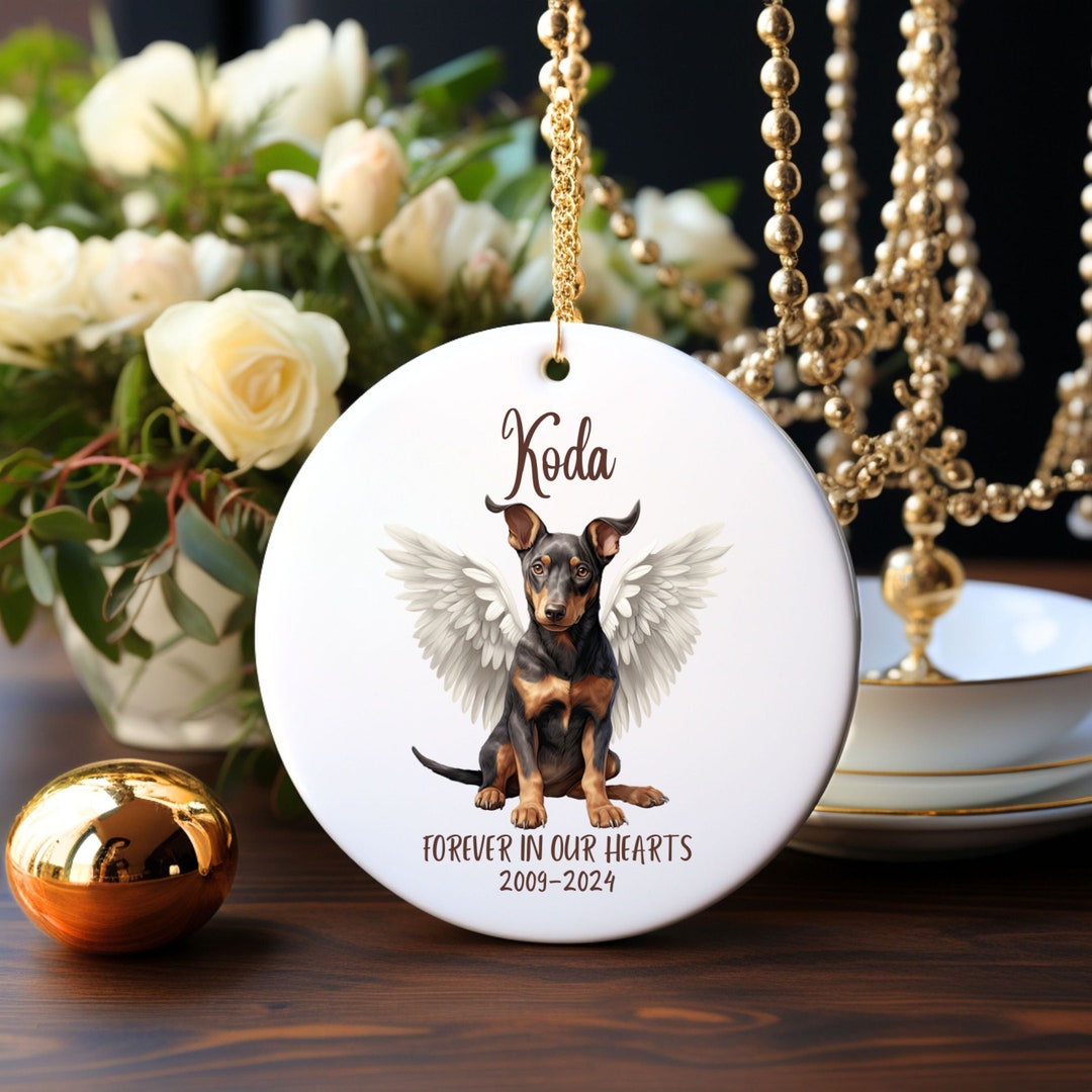 Personalized Doberman Memorial Ornament: Custom Pet Loss Keepsake - Etsy