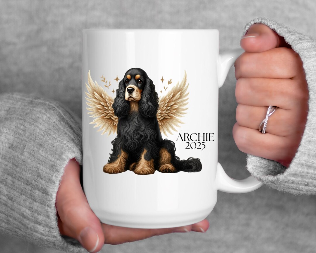 Custom Cocker Spaniel Memorial Mug: Pet Loss Keepsake Gift - Etsy