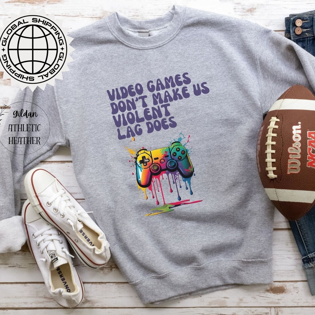Gamer's Sweatshirt, Gaming Sweater, Funny Gaming Sweat-shirt, Funny ...